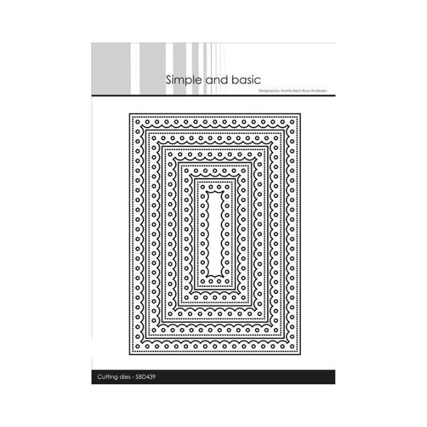 Simple and Basic die "Inner Scallop - Rectangle" SBD439 – Fiva Krea